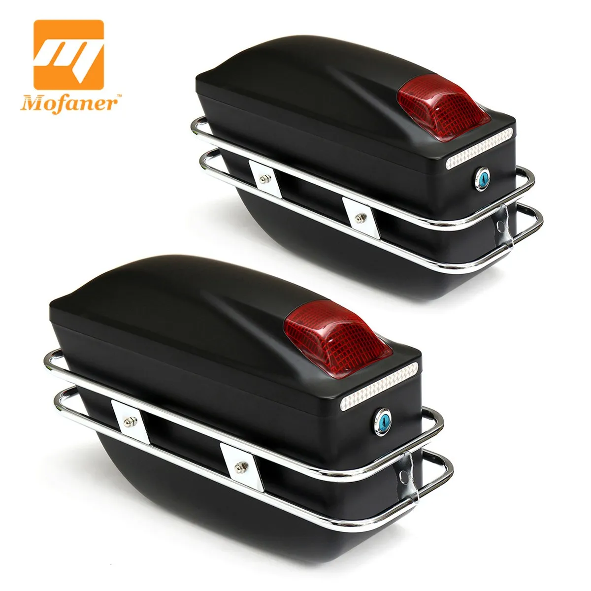 Parts & Accessories 2PCS Motorcycle Side Box Saddle Bags Tank Tail Case ...