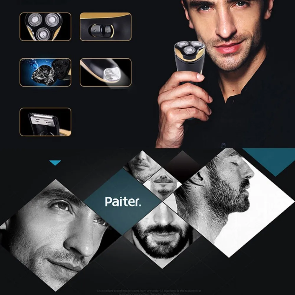 Dropshipping 3 Blades Electric Razor Electric Shavers For Men ...