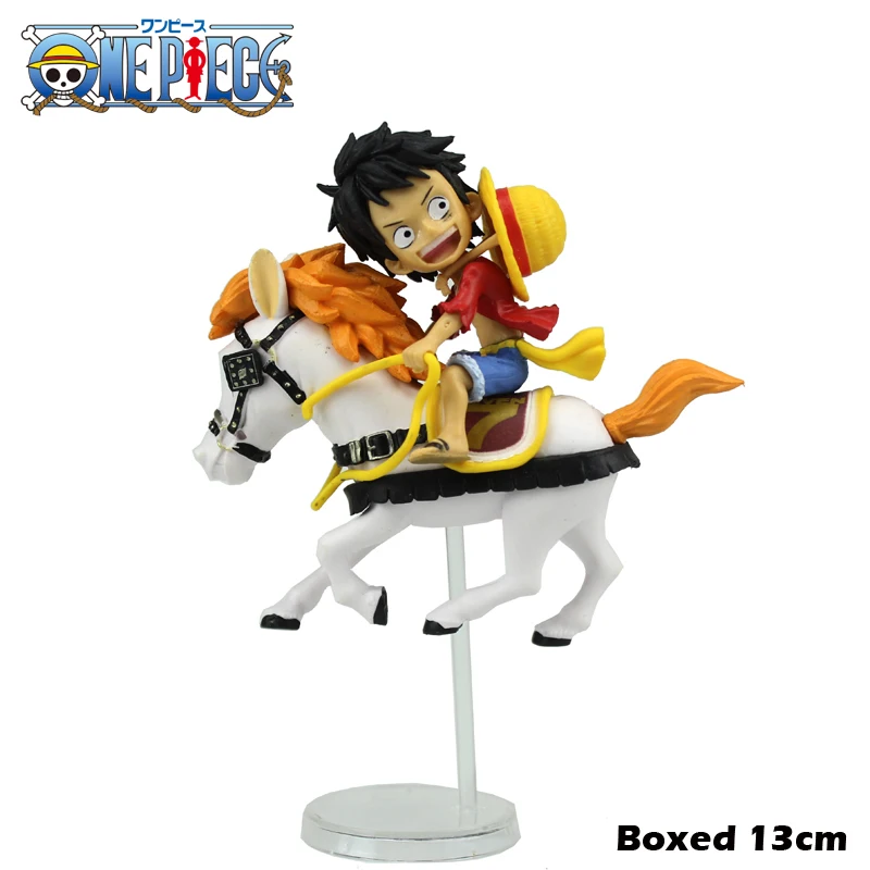 Free Shipping 5" One Piece Anime Monkey D Luffy Riding Horse Ver. Boxed ...
