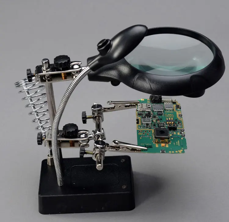 2018 Special Offer Lupas Magnifying Glass 5 Led Light 10x Auxiliary ...