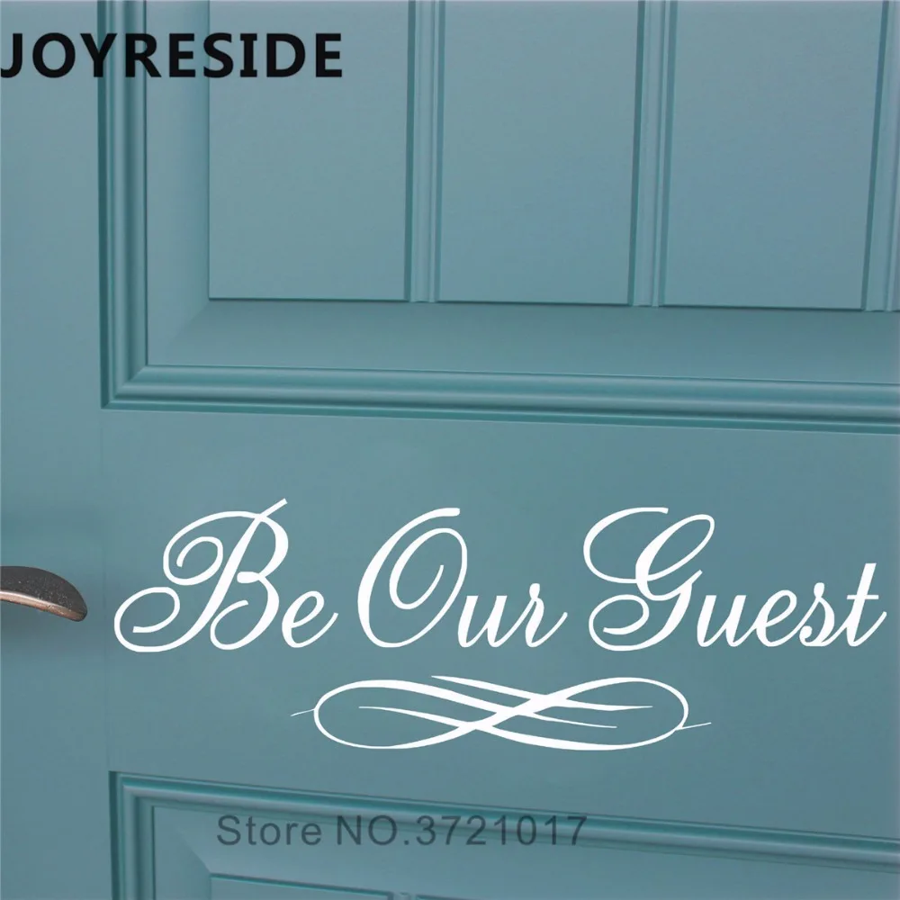 Be Our Guest Door Decal Home Warm Decor Soliciting Shops Business Art ...
