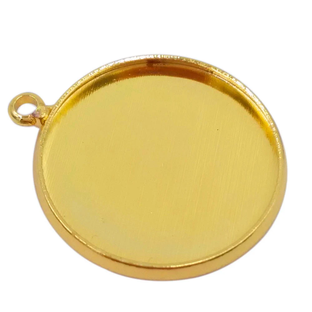 Gold Plated 1000piece 10mm 12mm 14mm 16mm 18mm 20mm 25mm Round Bezel ...