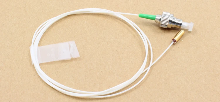 0.9mm SM 1M Fiber Optic Single Core Collimator 3.2mm Gold Plated Tube ...