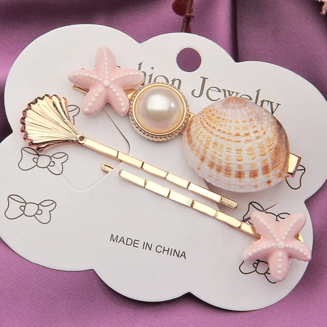 Shell Hair Clips