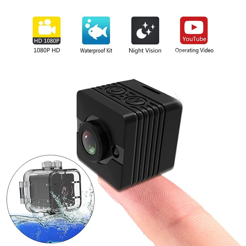 Mini Camera HD 1080P Waterproof Night Vision Mini Camcorder Motion ...