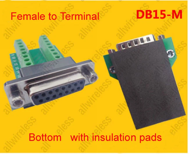 DB15-Female-15-Pin-Port-Signals-Breakout-Board-DB15-Female-15-Pin-Port ...