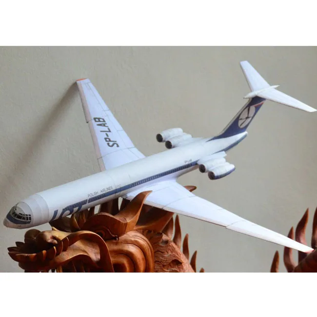 New 3D Paper Model Airplane 1:72 scale Soviet Union Ilyushin Il 62 long ...