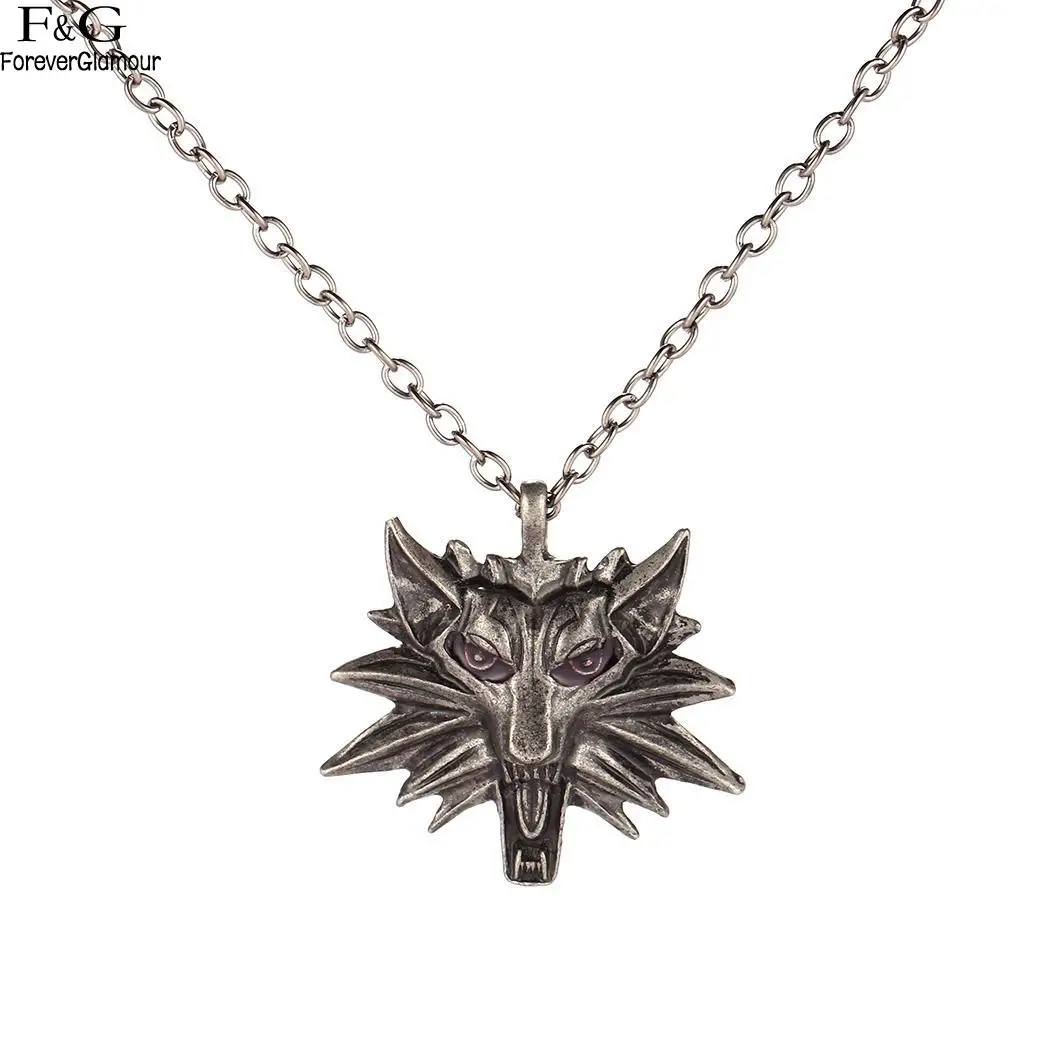 Norse Vikings Pendant Necklace Wolf Head Necklace Original Animal ...