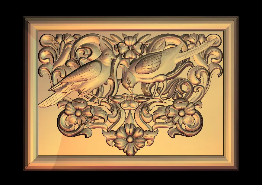 Birds 3d Cnc Stl File Model For Cnc Router Engraver Carving Machine ...