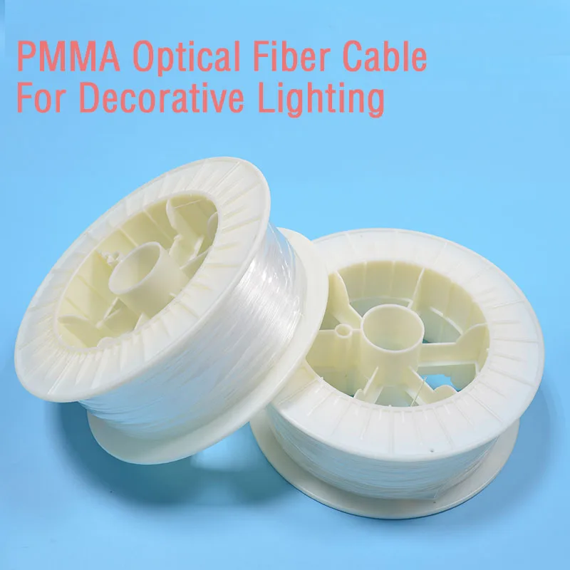 2.5mm diâmetro/250m/rolo pmma plástico fibra óptica cabo extremidade ...