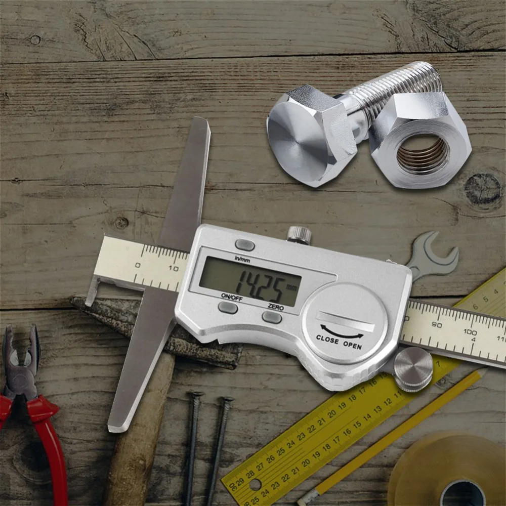 Digital Vernier Caliper Micrometer Single Hook 150-300mm Electronic LCD ...