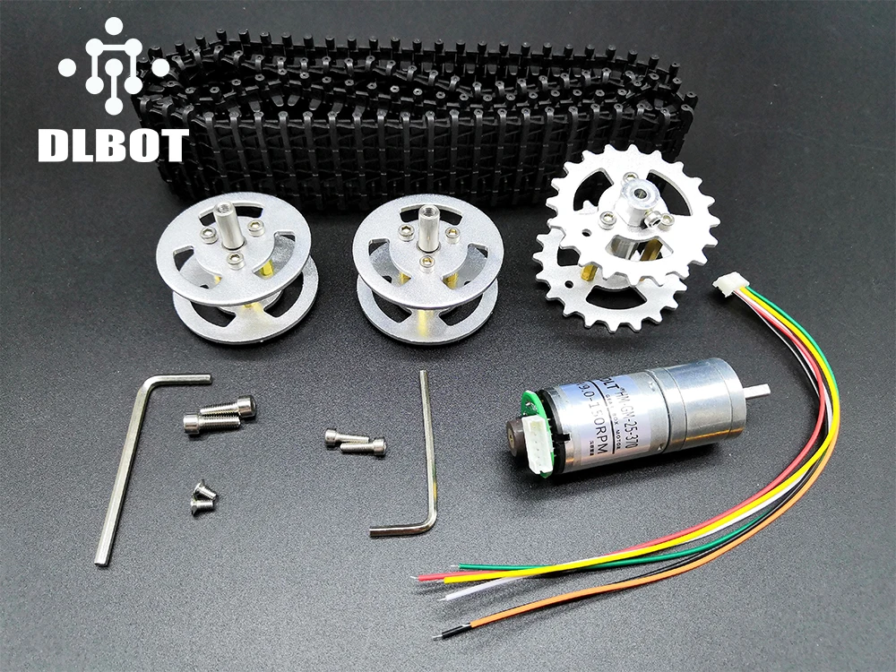 One-Set-of-Tank-tracks-drive-parts-with-high-torque-Motor-Alloy-Wheel ...