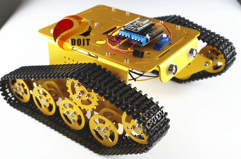 DOIT Wireless WiFi RC Full Metal Tank T300 from NodeMCU ESP8266 ...