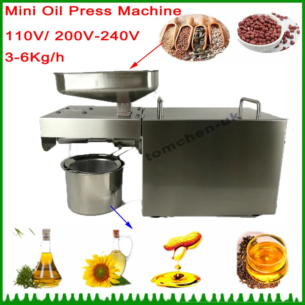 Stainless steel automatic small seed oil extraction machine, cold oil ...