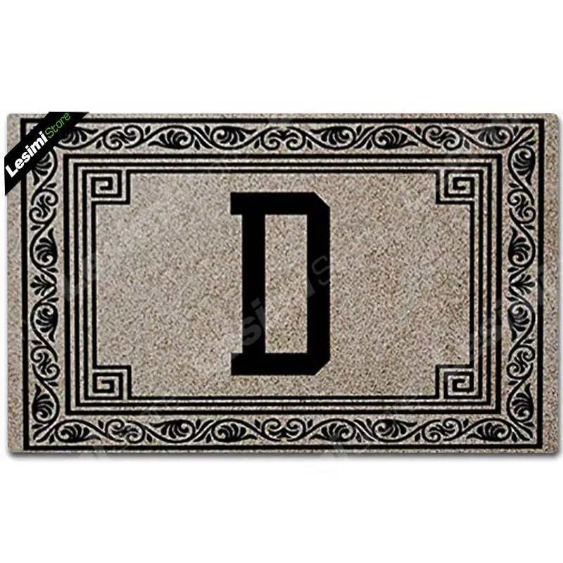 Personalized Monogram Letter Doormat Entrance Door Mat Customized ...