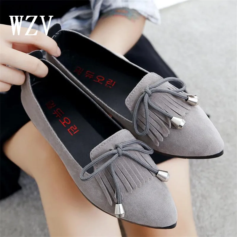 WZV Women Shoes 2017 New Autumn dull polish Flats Casual Shoes Woman ...