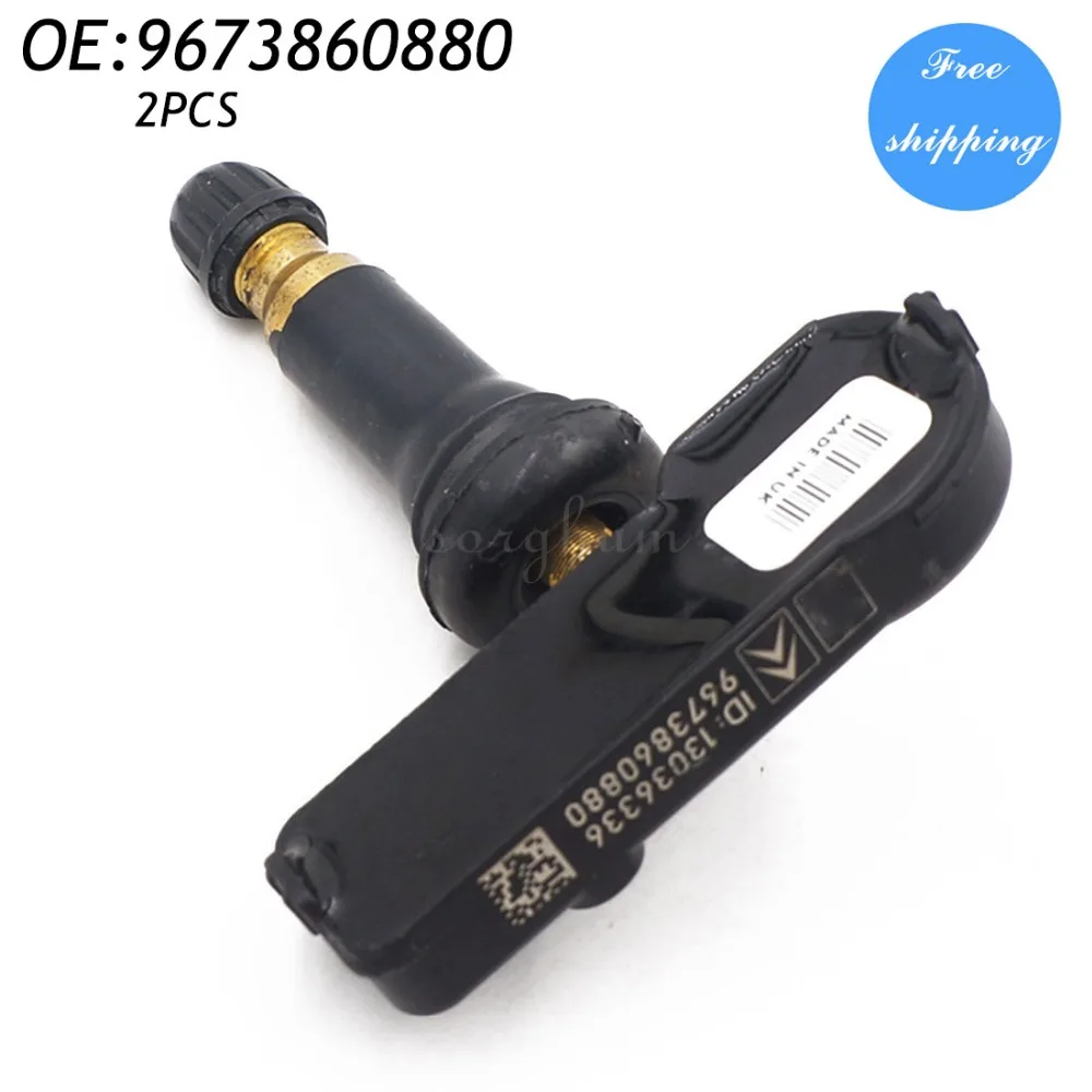 2PCS Tire Pressure Monitoring System Sensors For Peugeot Citroen ...