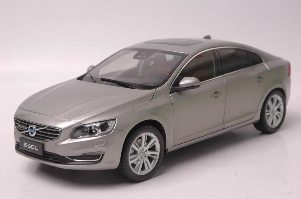 1:18 Diecast Model for Volvo S60L T5 2015 Grey Alloy Toy Car Collection ...