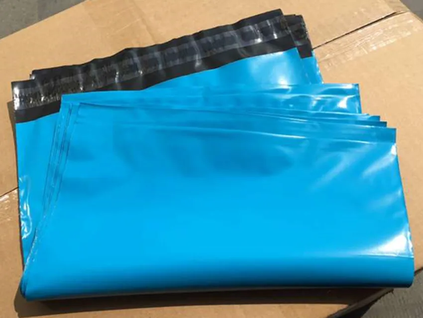 Plastic Mailers Bag, Blue Poly Posting Courier Envelope, Premium ...