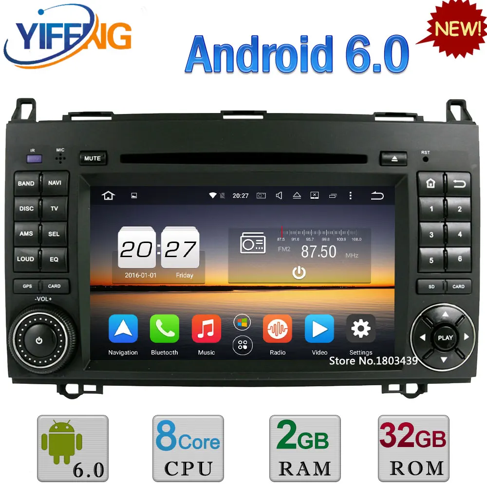 4G WIFI Android 6.0 Octa Core 2GB RAM 32GB ROM Car DVD Radio GPS Player ...