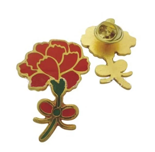 25.4mm,wholesale Rose Pins, Metal Pin,1pcs/opp Bag, Iron,brass Plate ...