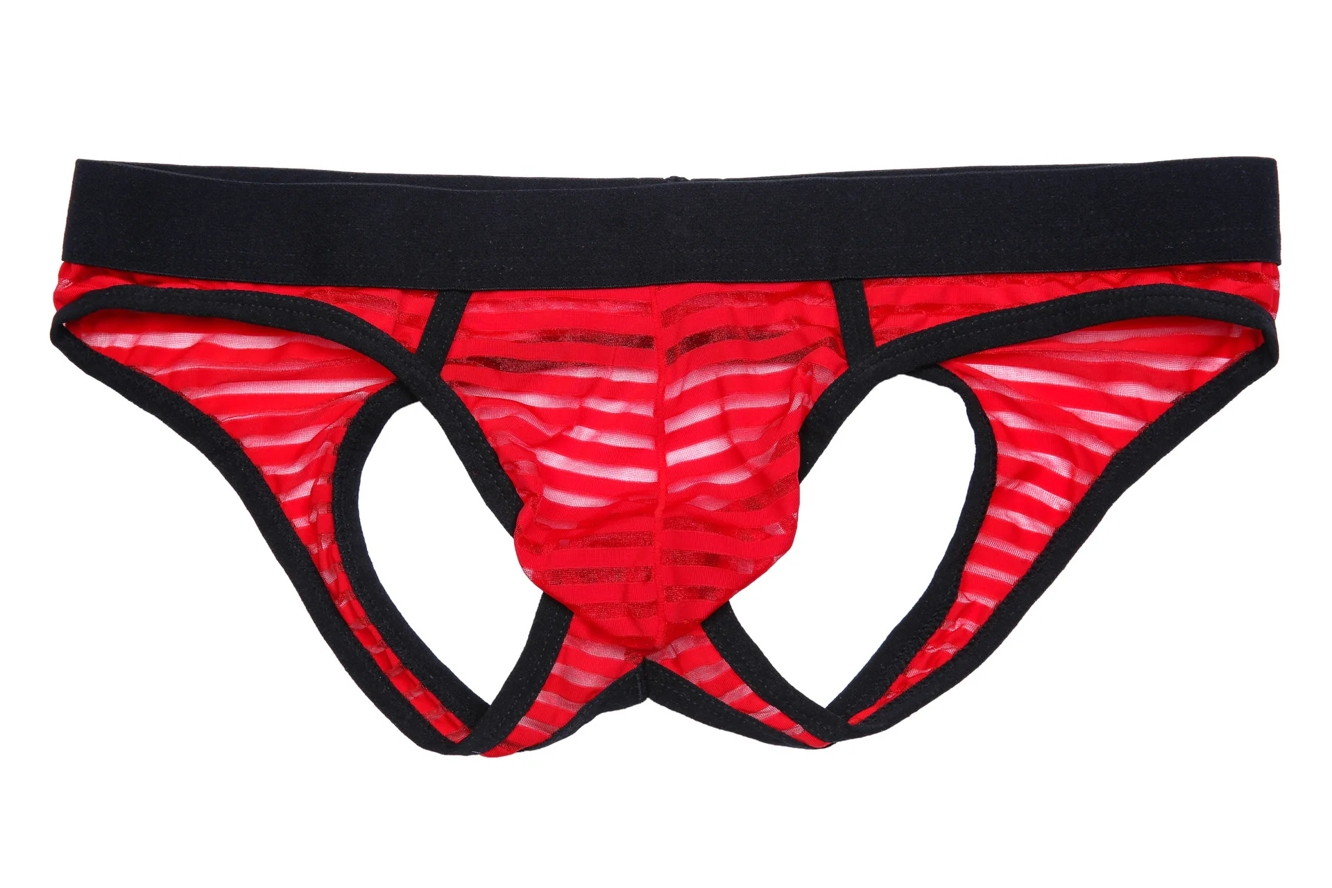 Jockstrap Mens Underwear Thong Backless Transparent Mens Lace Panties ...