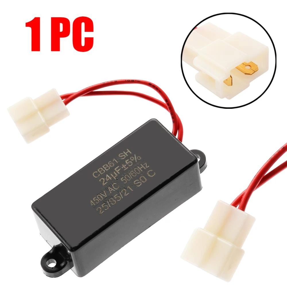 New 24uF CBB61 Generator Capacitor 450VAC For Brushless Gas & Diesel ...
