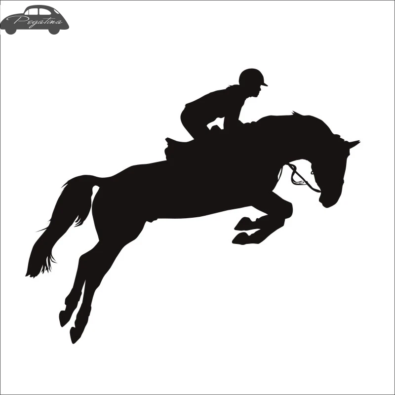 Horse Riding Racing Decal Car Cowboy Sticker Horserace Poster Vinyl ...