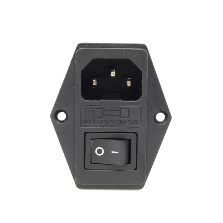 1p 220V/110V Power Triple Outlet Socket 10A Universal Plastic Power ...