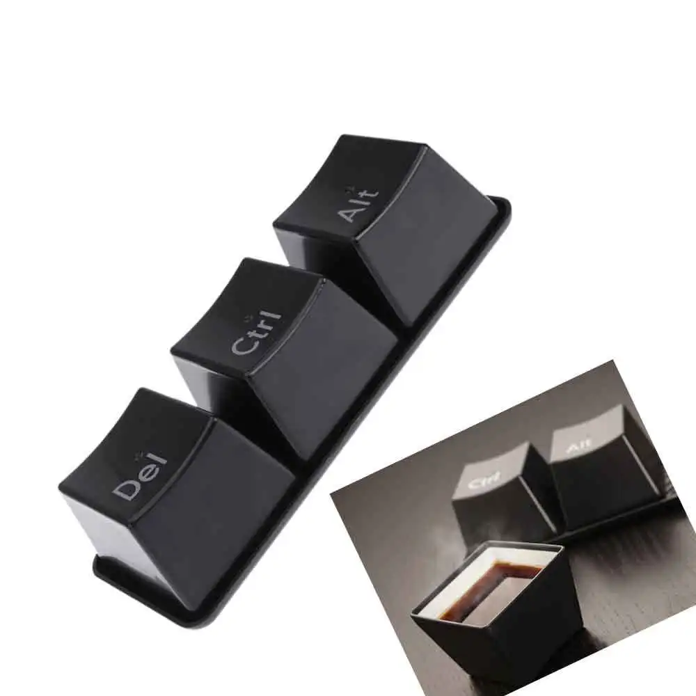 Fashion Computer Keyboard Ctrl Alt Del Key Food Bowls Tea Coffee Cup ...