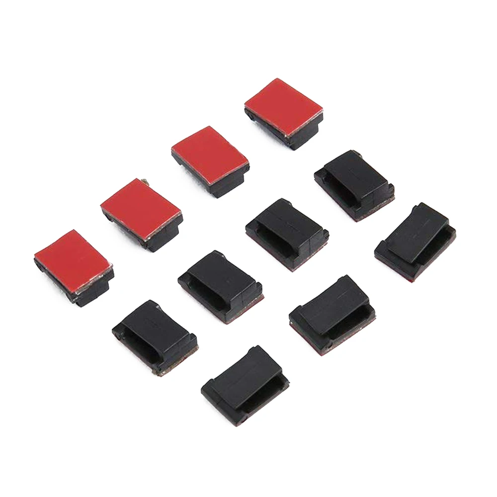 100 pcs Adhesive Cable Clips Wire Clamps Car Cable Organizer Cord Tie ...