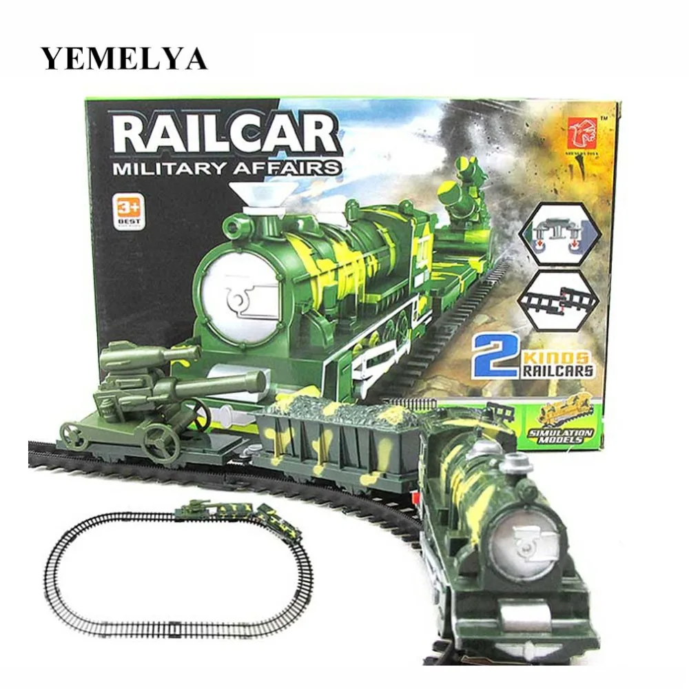 Racing rail car kids train track model toy electric toy train track|car ...