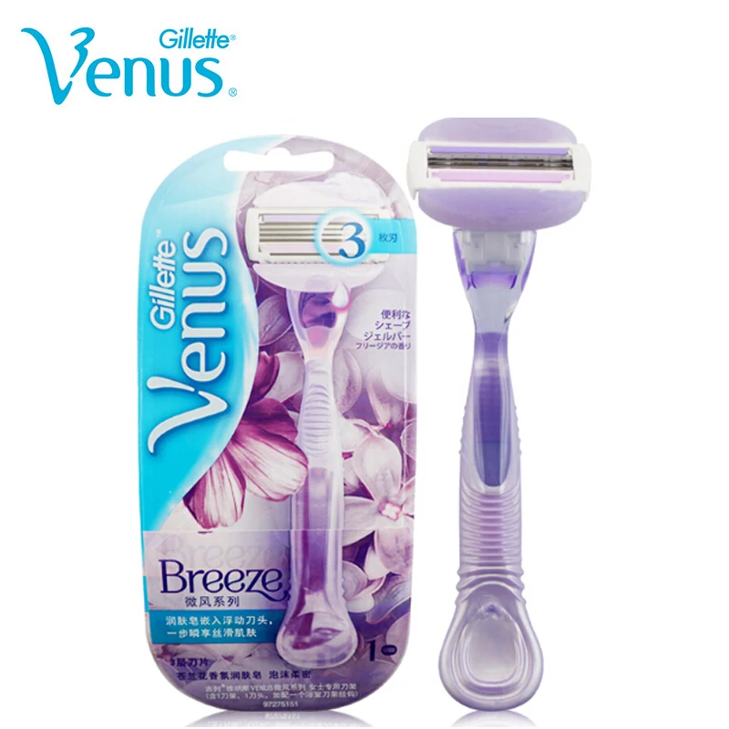 Genuine Gillette Venus Breeze women Shaving Razor Blades (1 Holder with ...