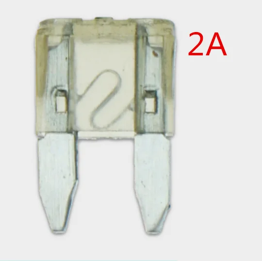 100pcs/lot AMP Mini Car Fuse 2A 2 AMP 32V Mini Size Boat Truck Blade ...