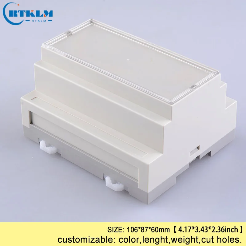 Din Rail Plastic Enclosures Small Abs Junction Box For Electronic Diy ...