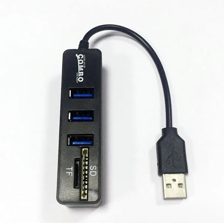 All in One USB HUB High Speed 3 Ports USB 2.0 HUB with TF / SD Card ...