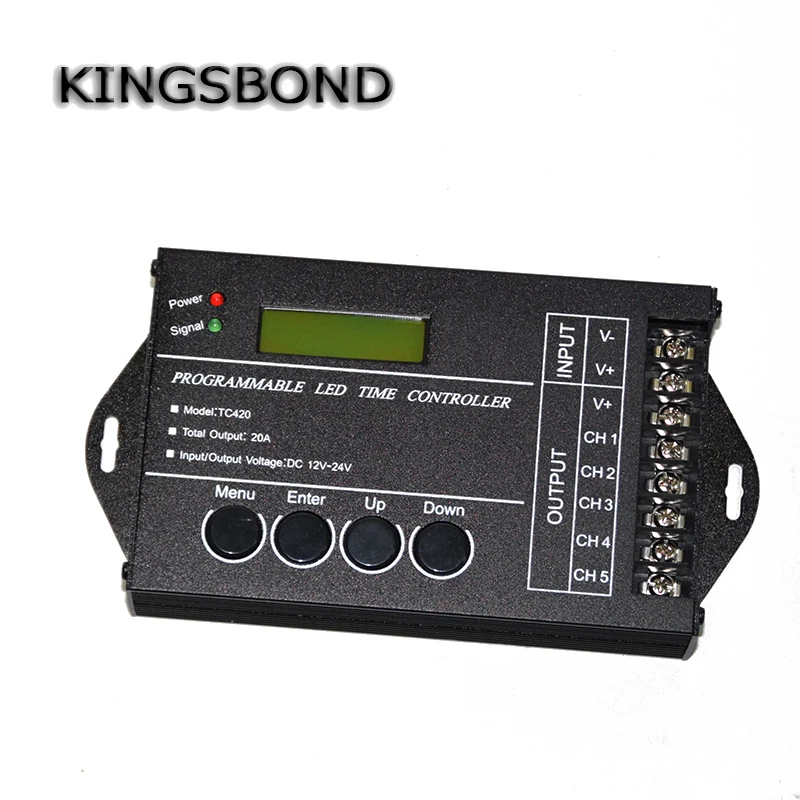 TC420 Programmable LED Time controller 5 channels common Anode output ... TC420 Programmable LED Time controller 5 channels common Anode output ...