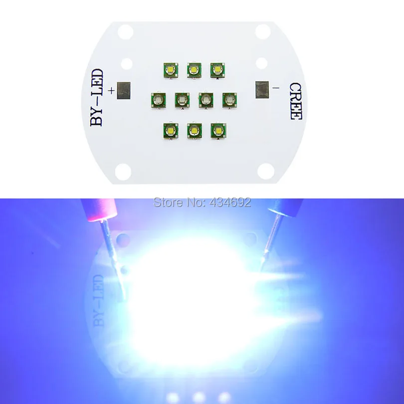 Customize 30W Cree XPE XP E Led Bulb Blue (4PCS) 480NM + White(6pcs ...