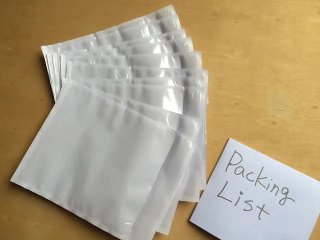Packing List Envelopes Clear Self Adhesive Packing List Shipping Label ...
