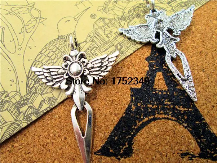 5pcs--rosette Winged Sword - Antique Tibetan Silver Blade Pendants ...