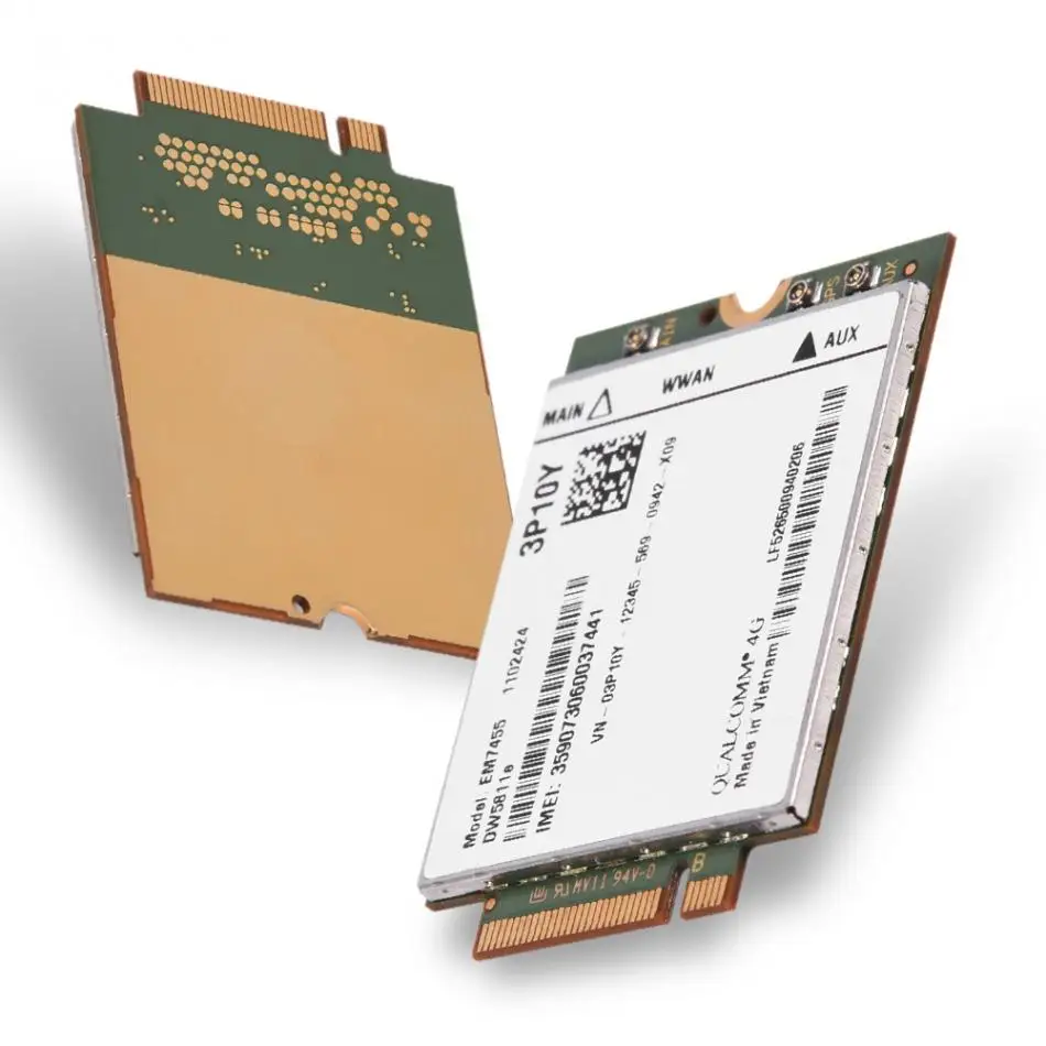 Wireless EM7455 for Dell DW5811e 3P10Y Qualcomm 4G LTE WWAN NGFF Card ...