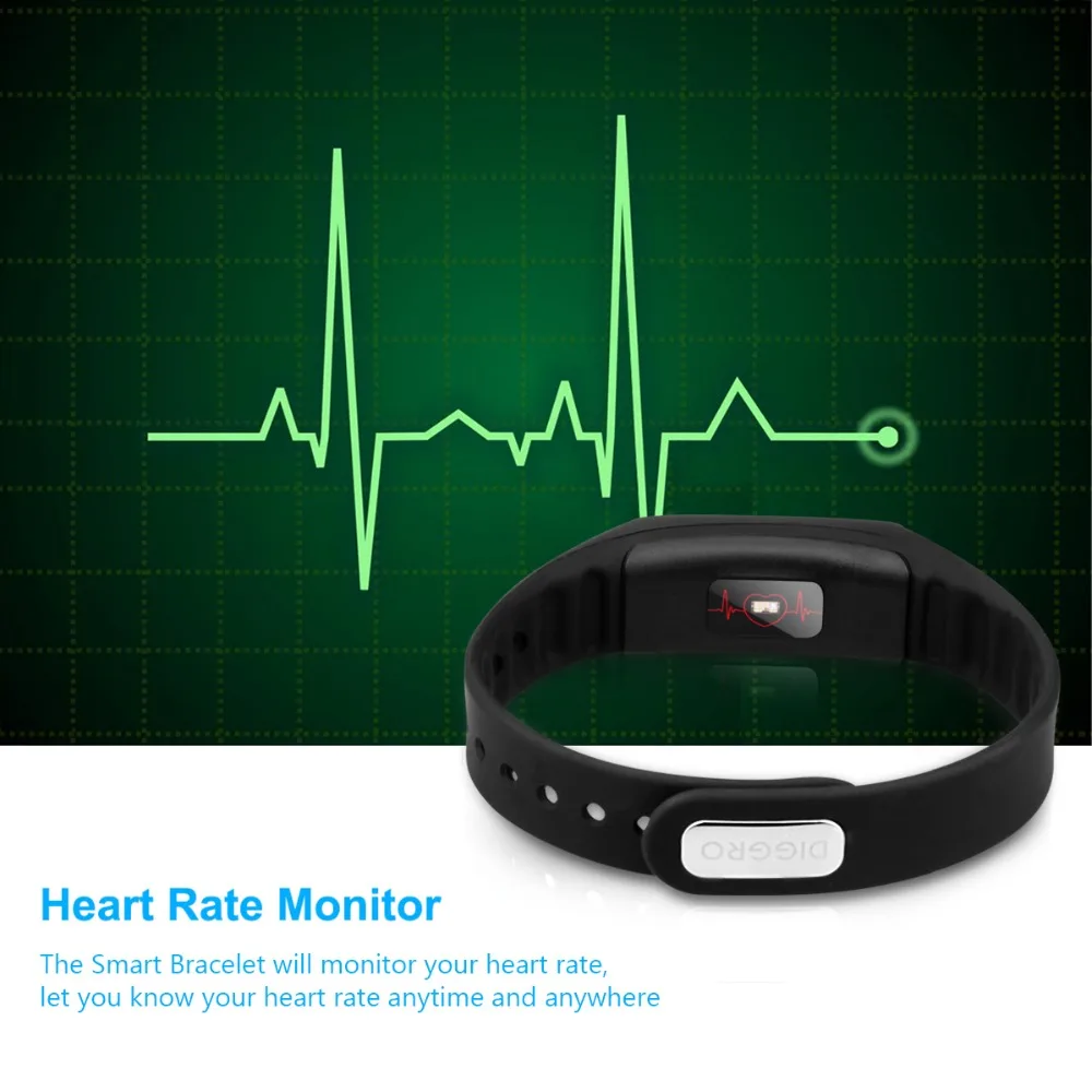 Скидка !! Новый Оригинальный DIGGRO HB02 Браслет Smart Монитор ...