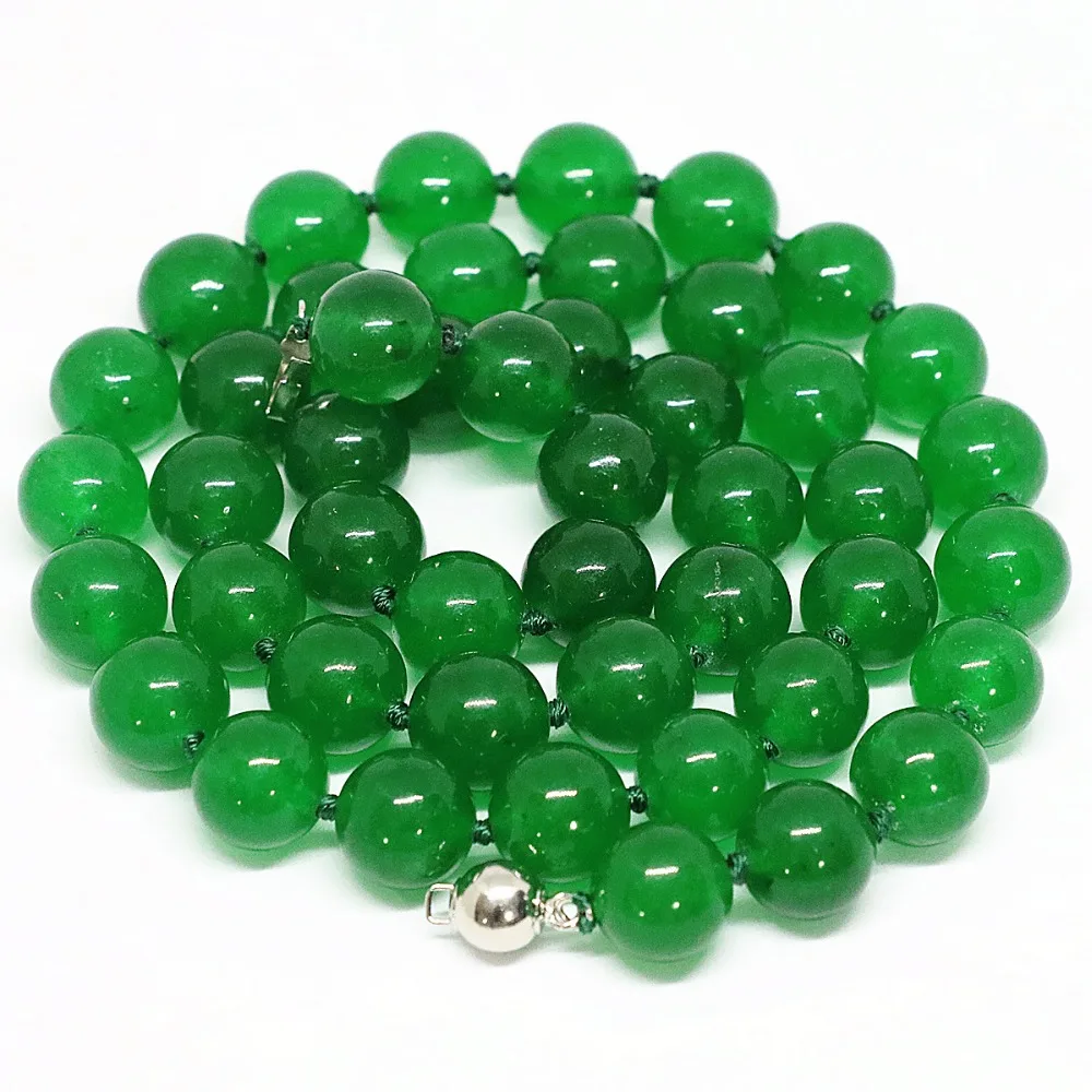 Piedra de jade de Calcedonia verde de Malasia para mujer, cuentas ...