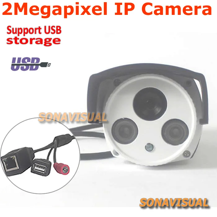 Full HD SONY Exmor IMX122 2.0MP IP Camera 1080P With USB Storage ...