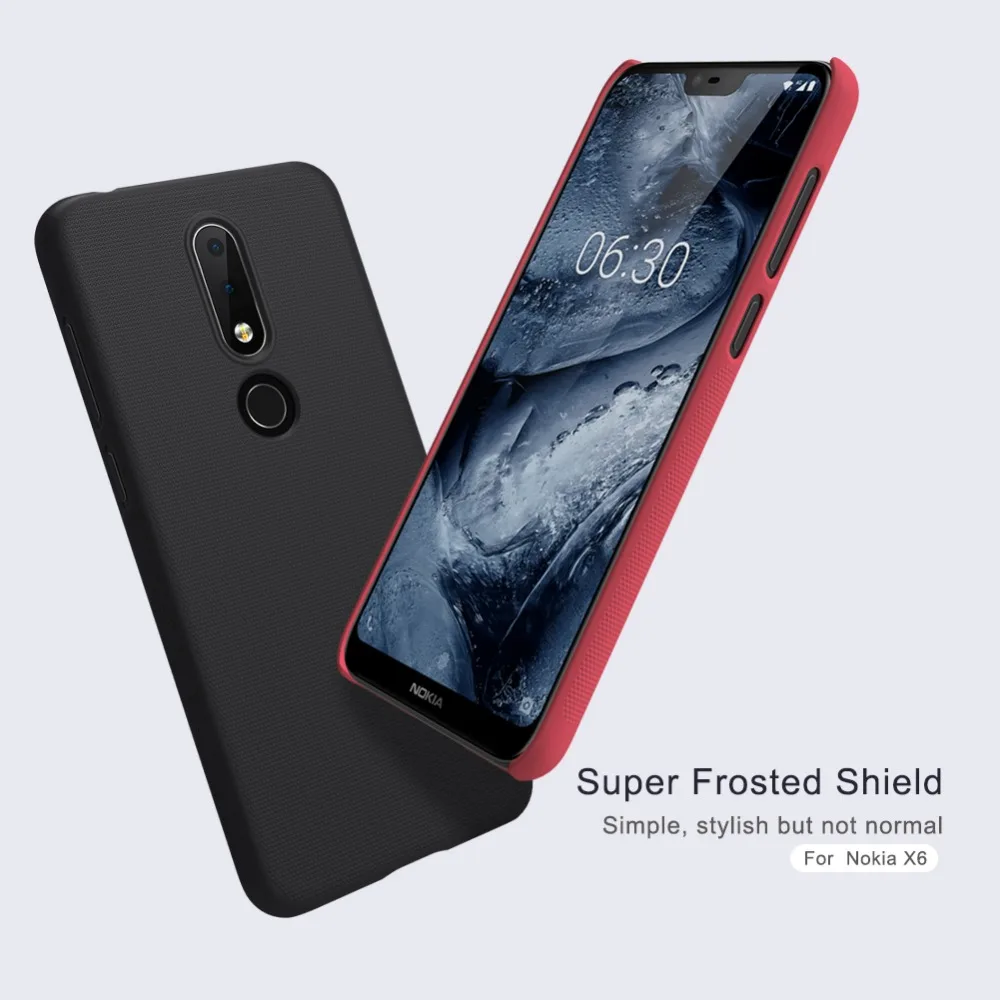 Original NILLKIN Frosted shield Phone case For Nokia X6 Bumper Case ...