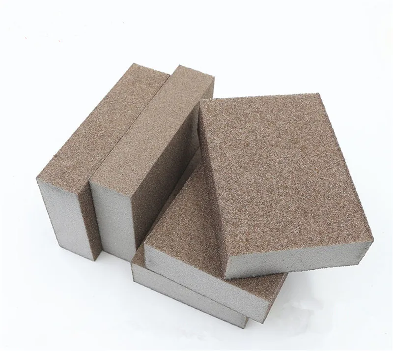 10pcs 120grit Abrasive Foam Sanding Sponge Block Wood Furniture Wall ...