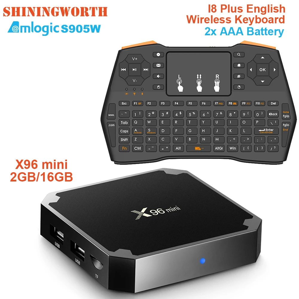 X96 mini IPTV Android 7.1 TV Box with amlogic S905W Quad Core 2G/16G ...