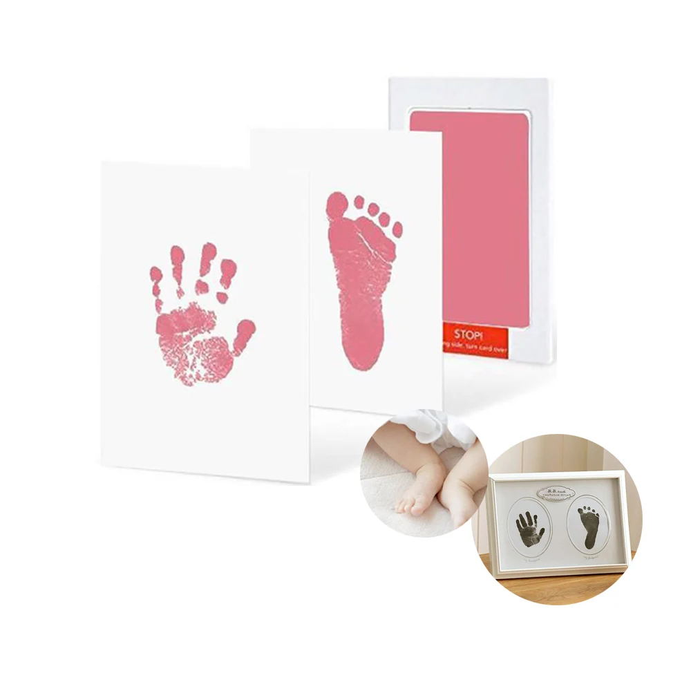 Non Toxic Ink Baby Handprint Footprint Imprint Kit Casting Parent child ...