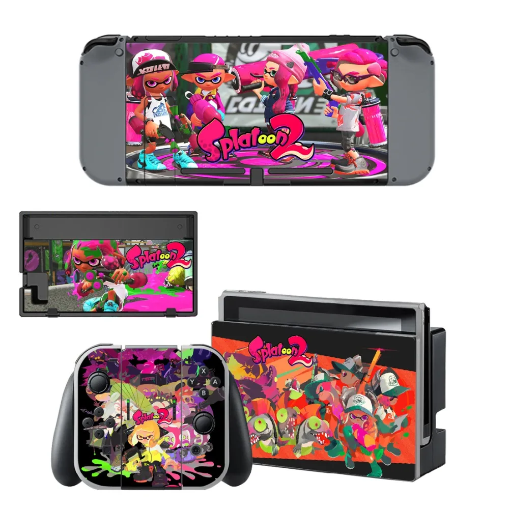Splatoon 2 Skin Sticker for Nintendo Switch Console Joy-Con Dock ...