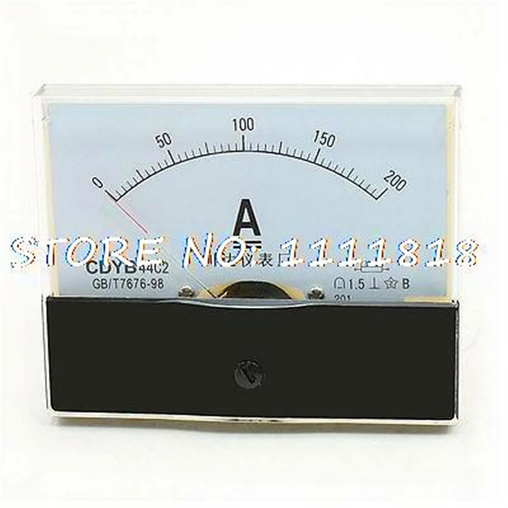 DC 0 200A 44C2 Screw On Type Current Panel Meter Gauge|Current Meters ...